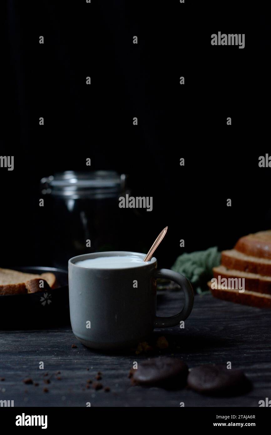 Photos of bread and cakes in restaurants, high quality photos Stock ...