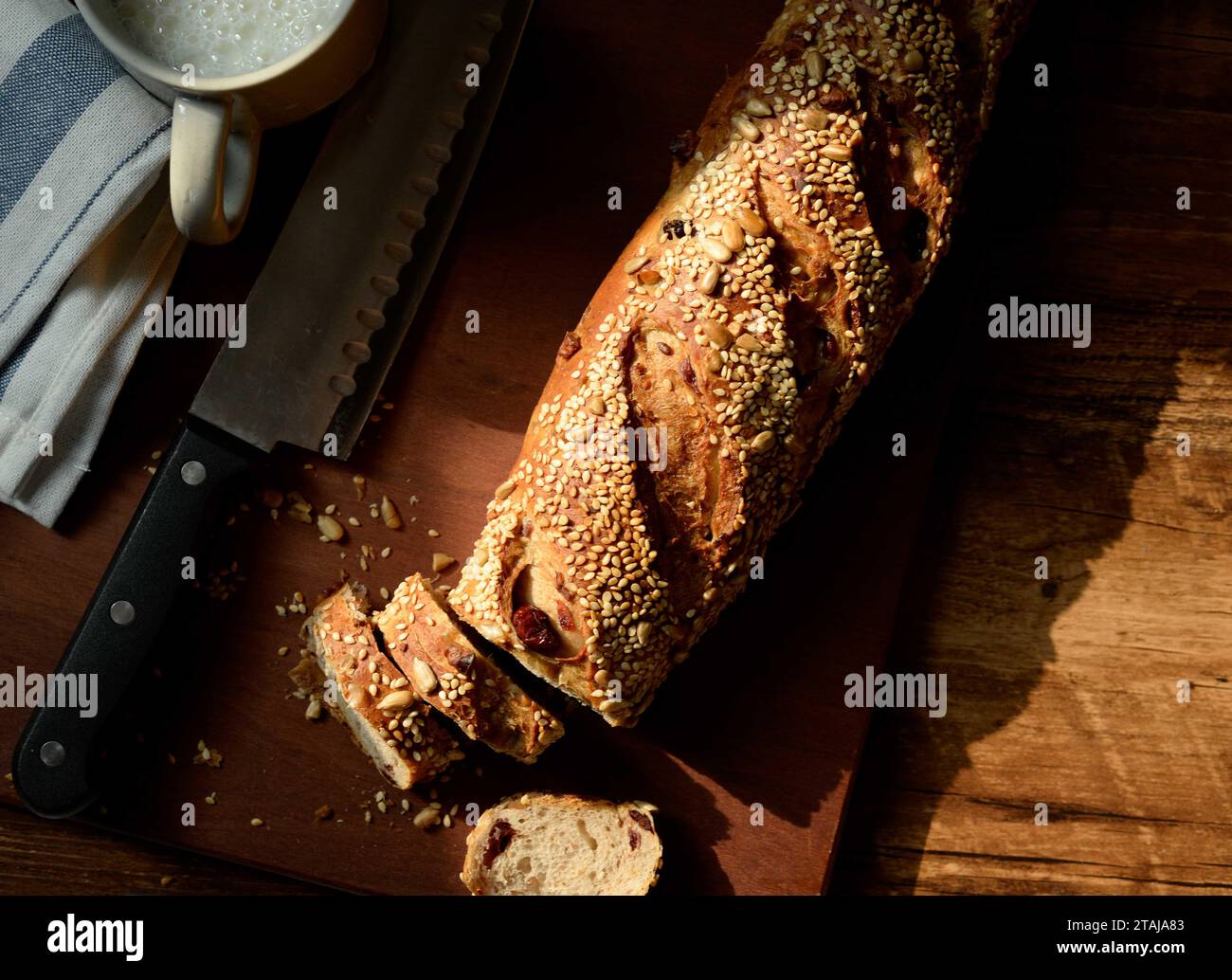 Photos of bread and cakes in restaurants, high quality photos Stock ...