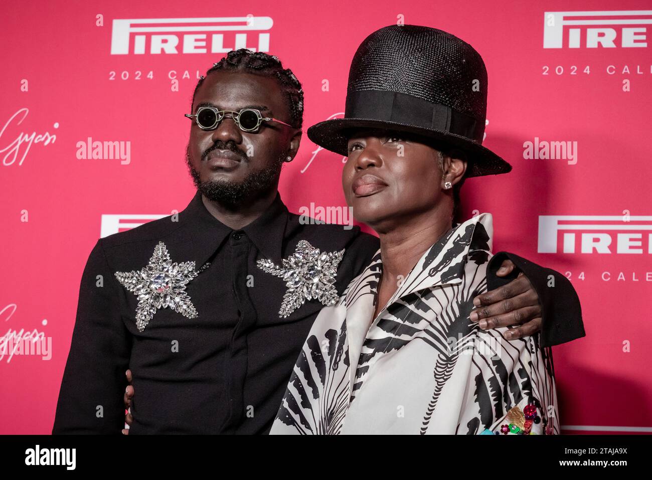 London, UK. 30th November 2023. Prince Gyasi and Melenese Ford arrive ...