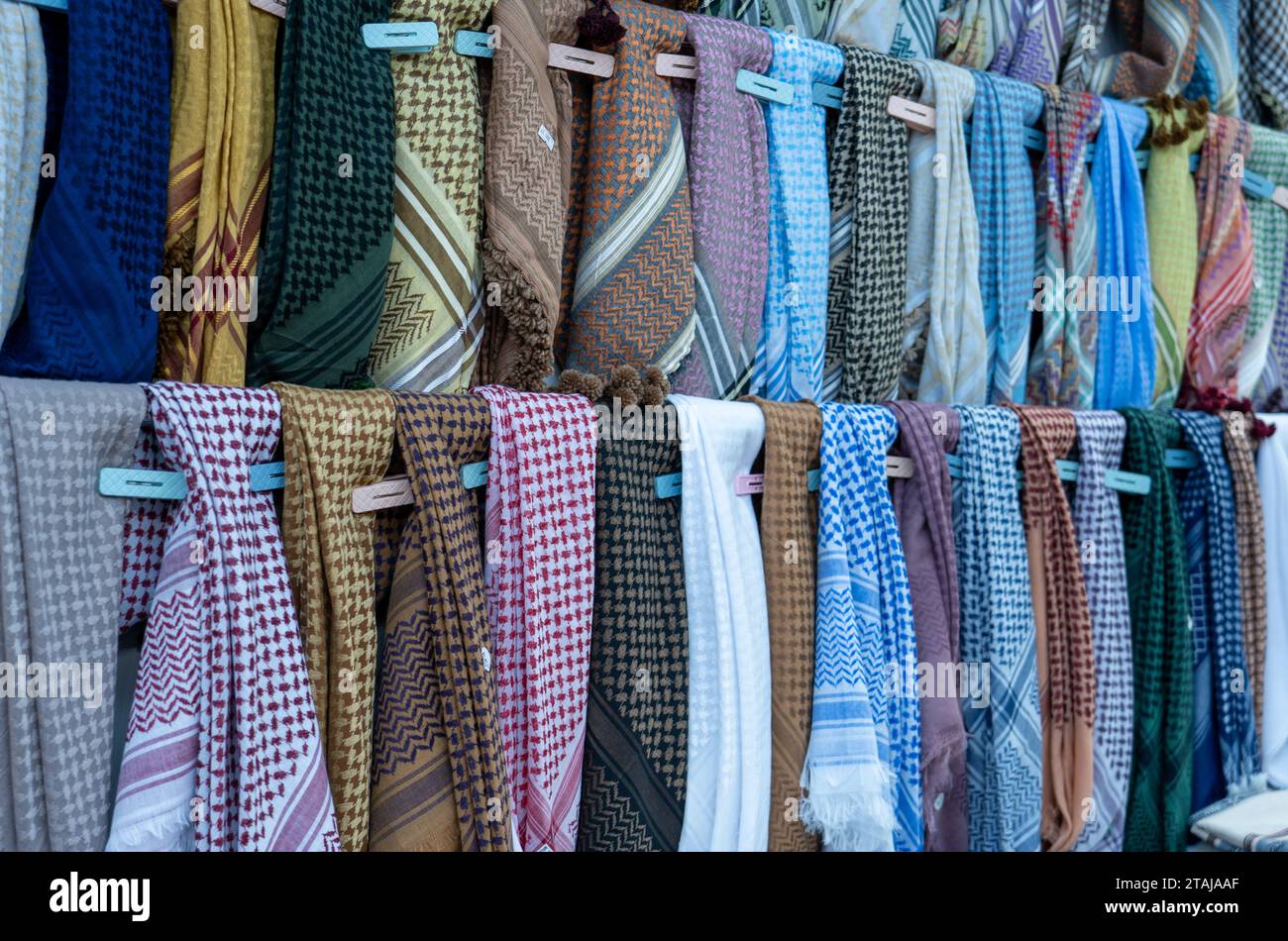 Salalalah, Oman -November 11.2023 : traditional men head scarf for sale ...