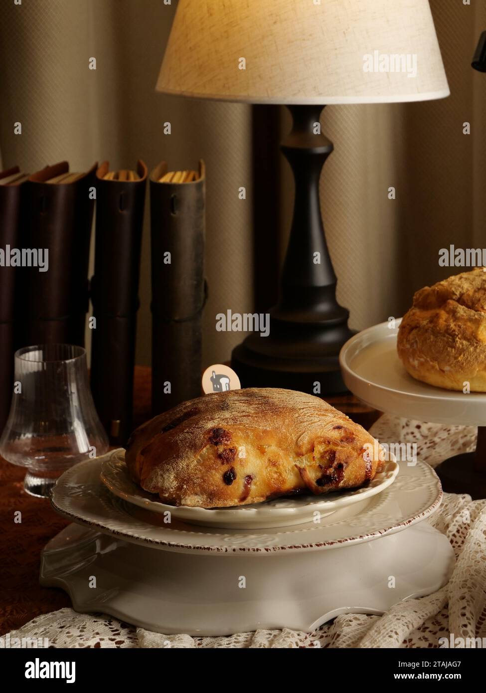 Photos of bread and cakes in restaurants, high quality photos Stock ...