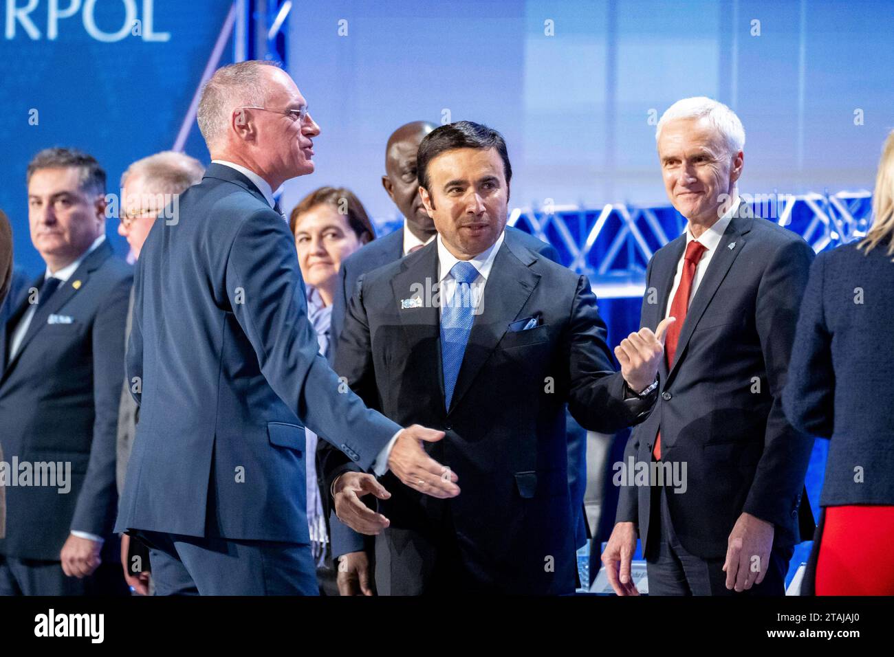 Wien, Österreich. 1. Dezember 2023. INTERPOL Präsidenten Ahmed Naser Al ...