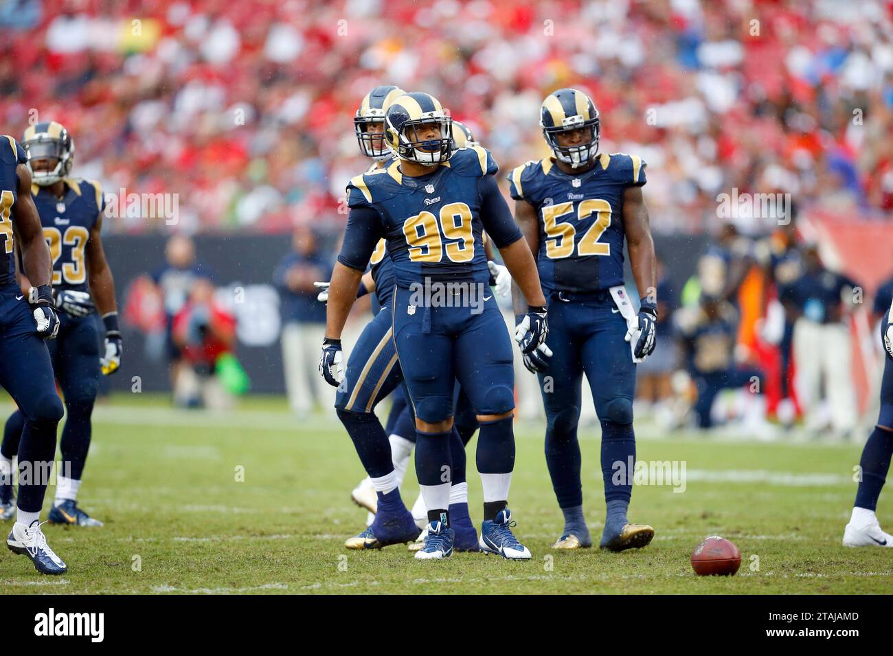 St. Louis Rams Aaron Donald (99) is seen during an NFL football game ...
