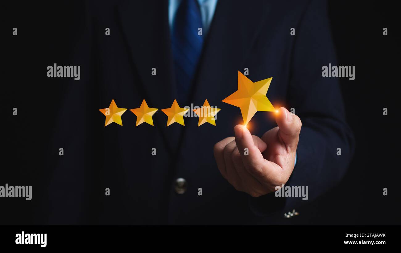 Customer Satisfaction Survey concept, service experience rating online ...