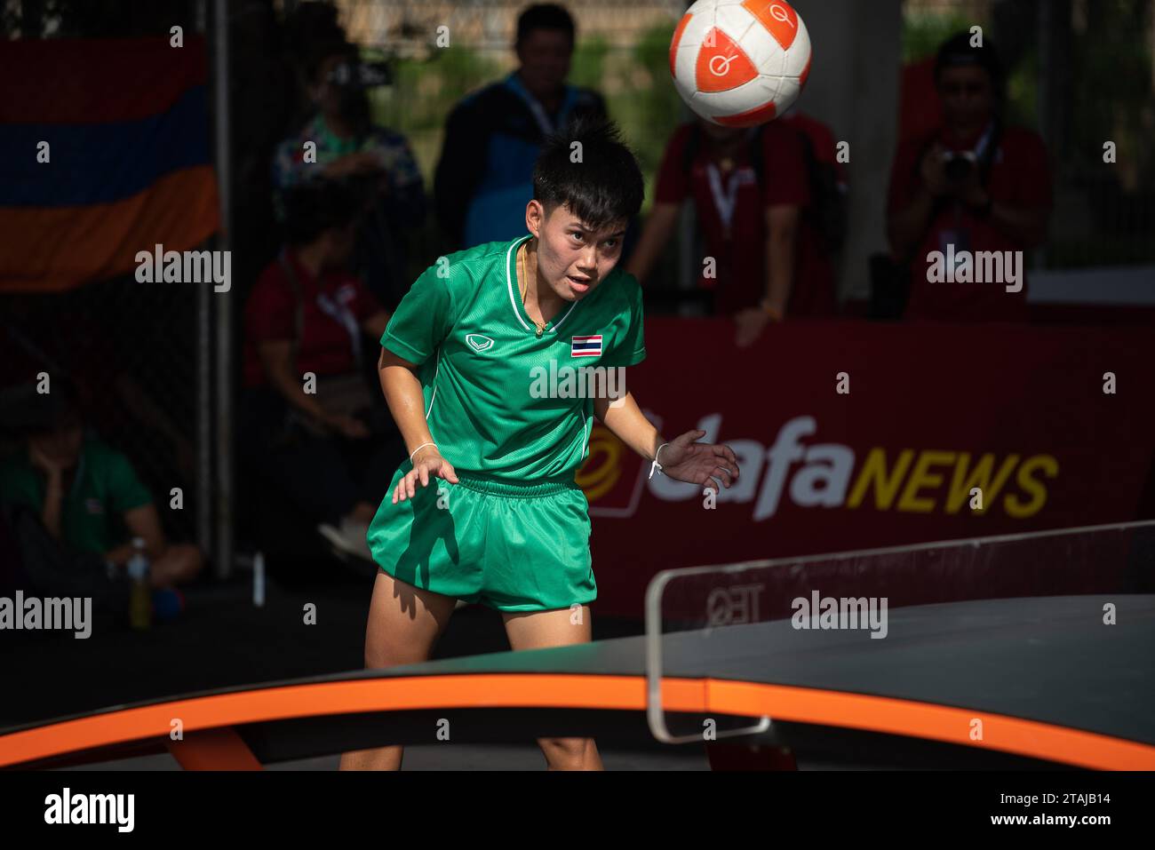 Bangkok, Thailand. 01st Dec, 2023. Jutatip Kuntatong of Thailand seen in action during the Women ...