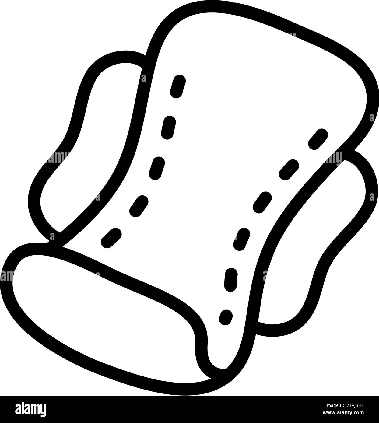 Women sanitary pad line icon, Hygiene routine concept, sanitary pad ...