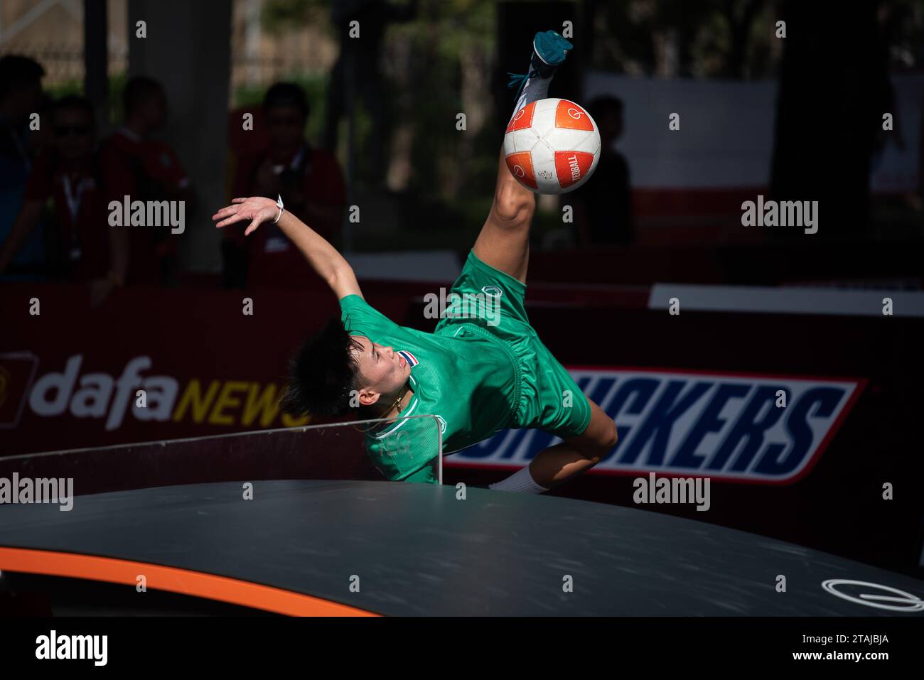 Jutatip Kuntatong of Thailand seen in action during the Women's singles (Round of 16) World ...