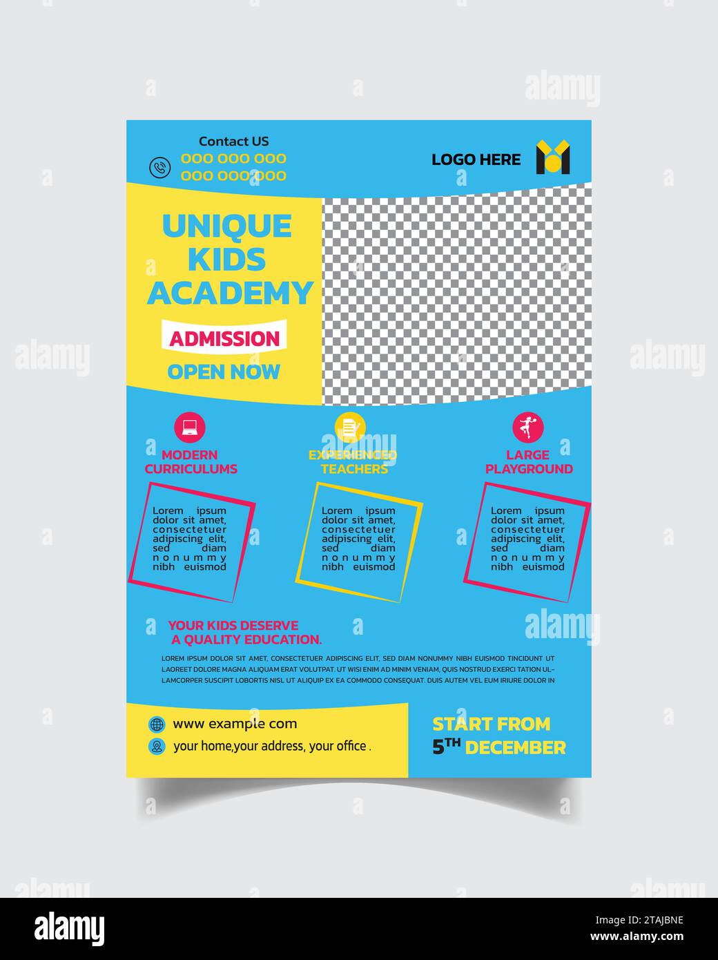 Leaning flyer design hi-res stock photography and images - Alamy