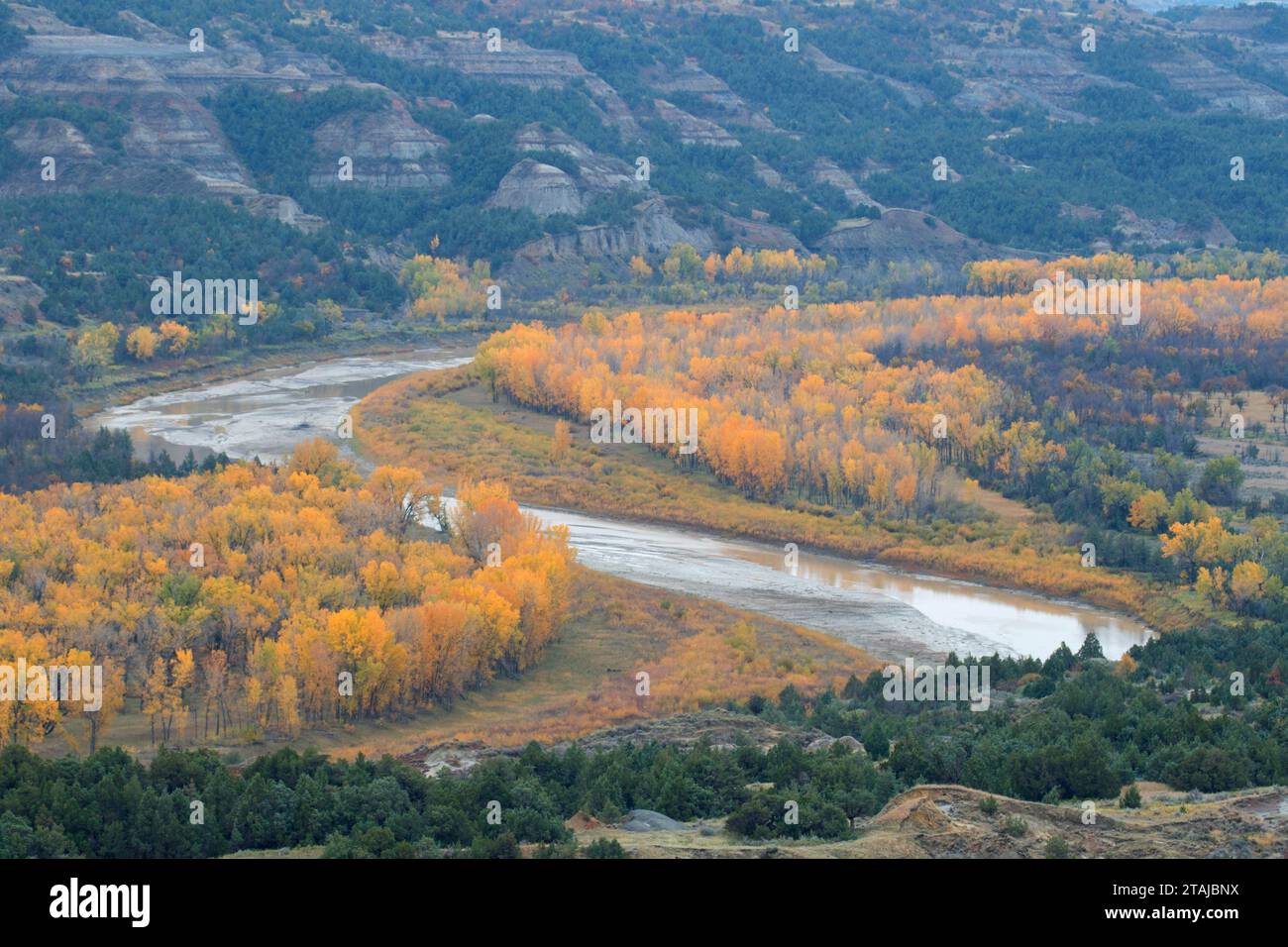 Little Missouri River from Sperati Point, Theodore Roosevelt National ...