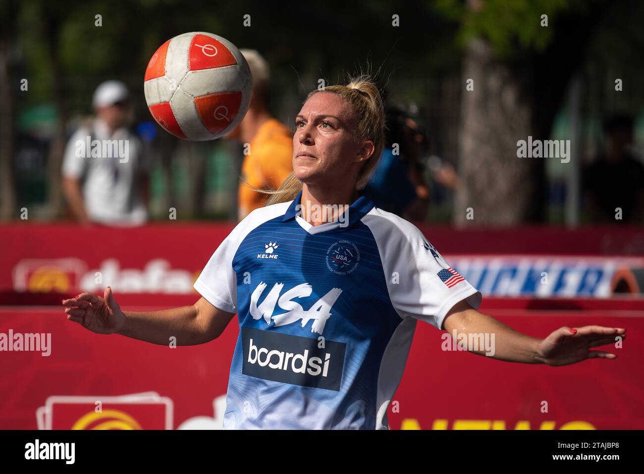 Carolyn Greco of United States seen in action during the Women's ...