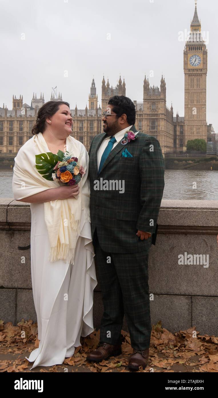Obese Couple Wedding