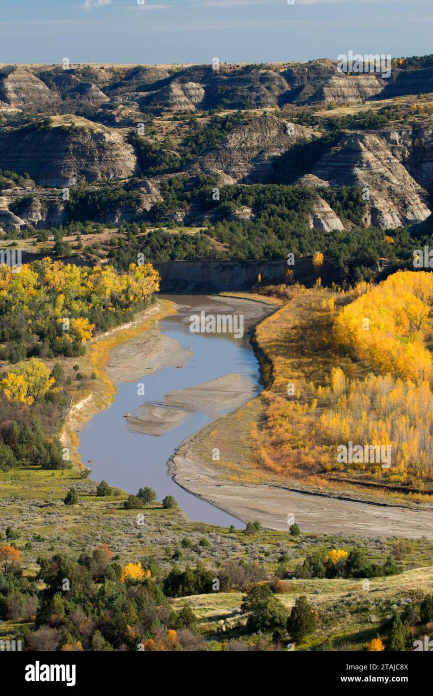 Little Missouri River from River Bend Overlook, Theodore Roosevelt ...