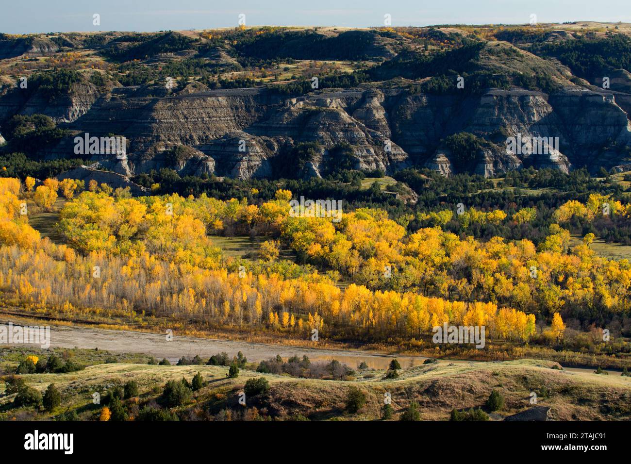Little Missouri River from River Bend Overlook, Theodore Roosevelt ...