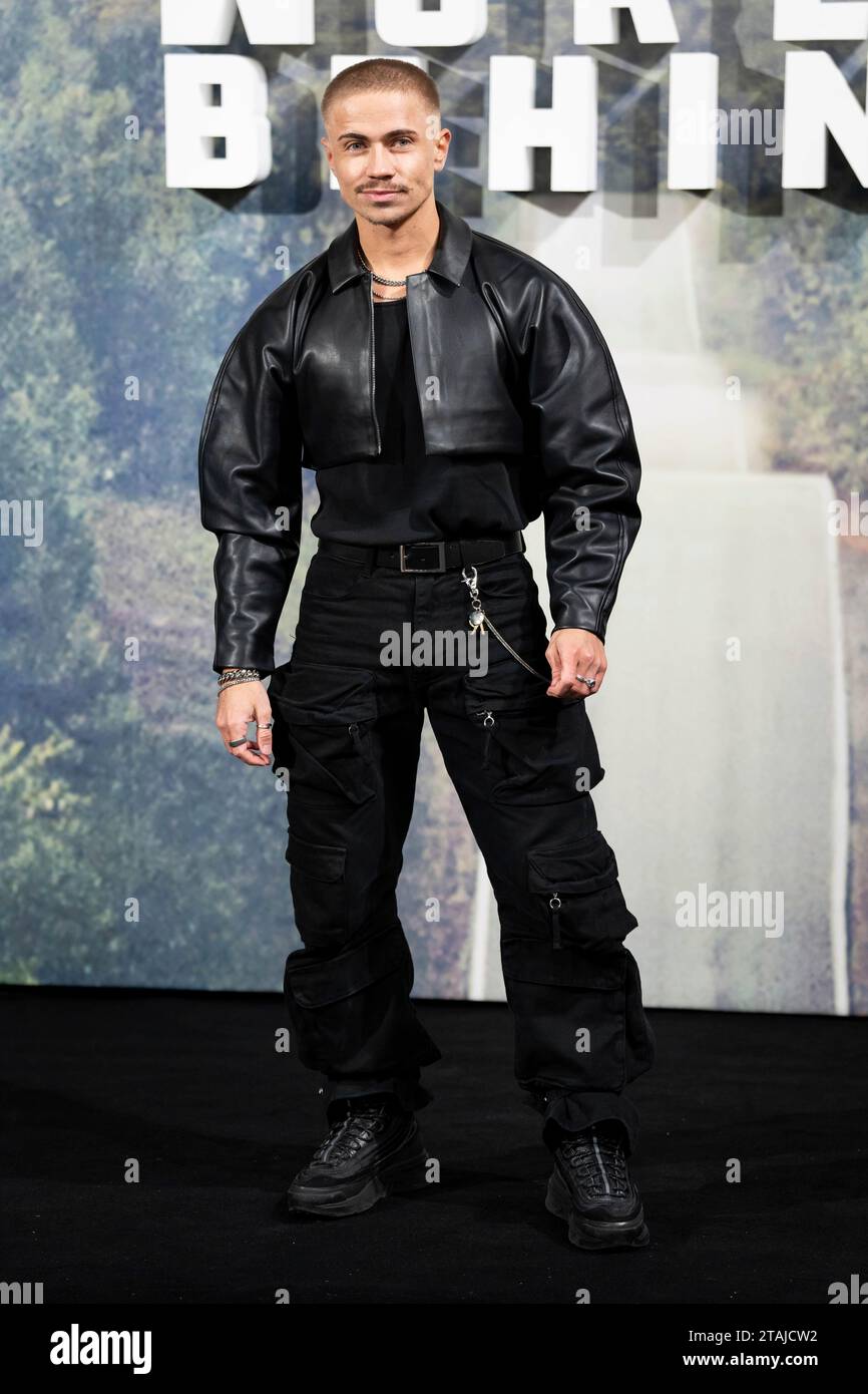 Dylan Page poses for photographers upon arrival at the screening of the ...