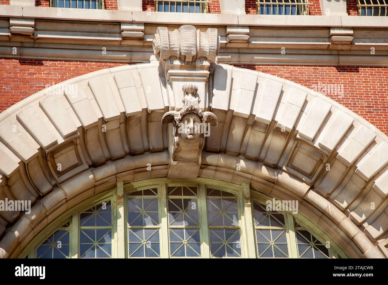 Ellis Island reception building Stock Photo - Alamy