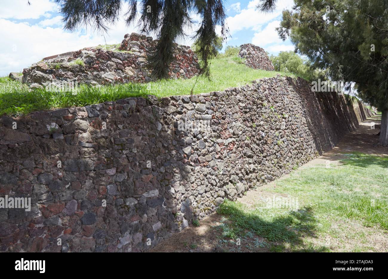 The former Aztec spa, garden and royal palace of Texcotzingo, located ...