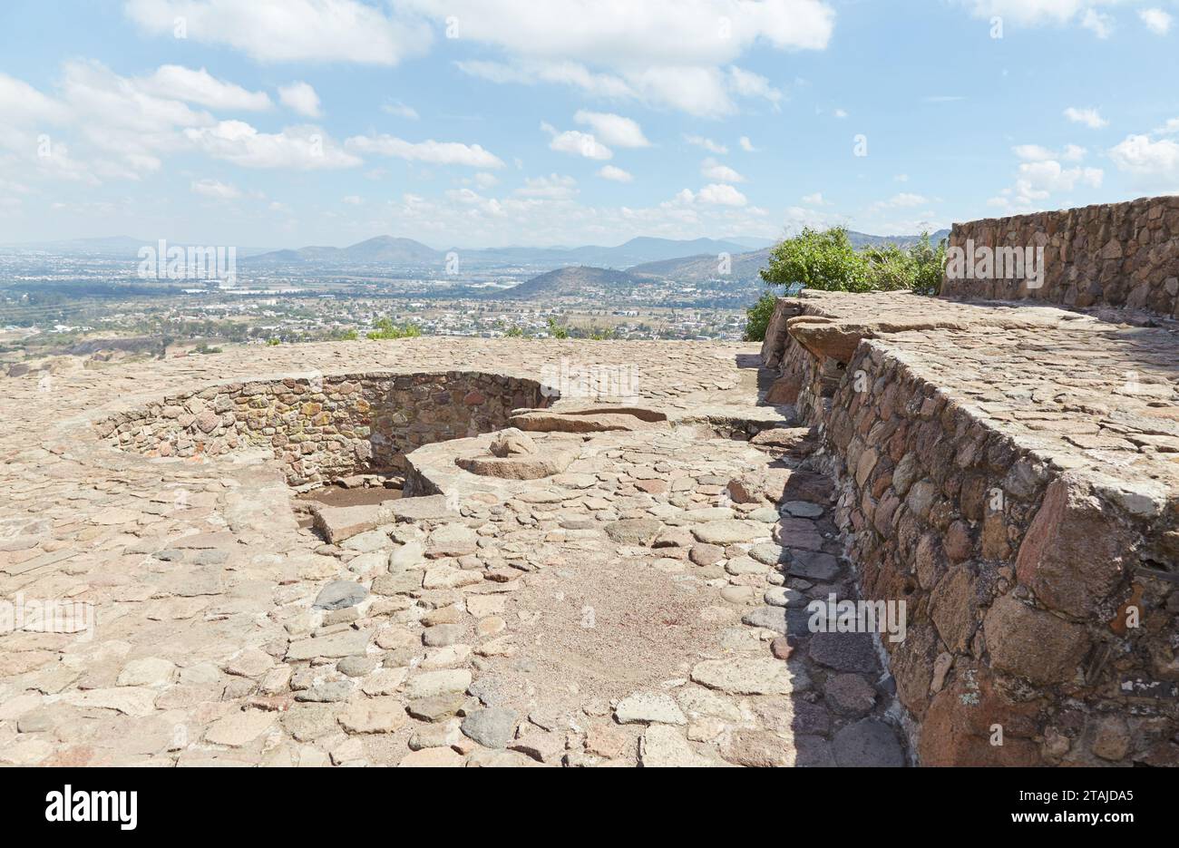 The former Aztec spa, garden and royal palace of Texcotzingo, located ...