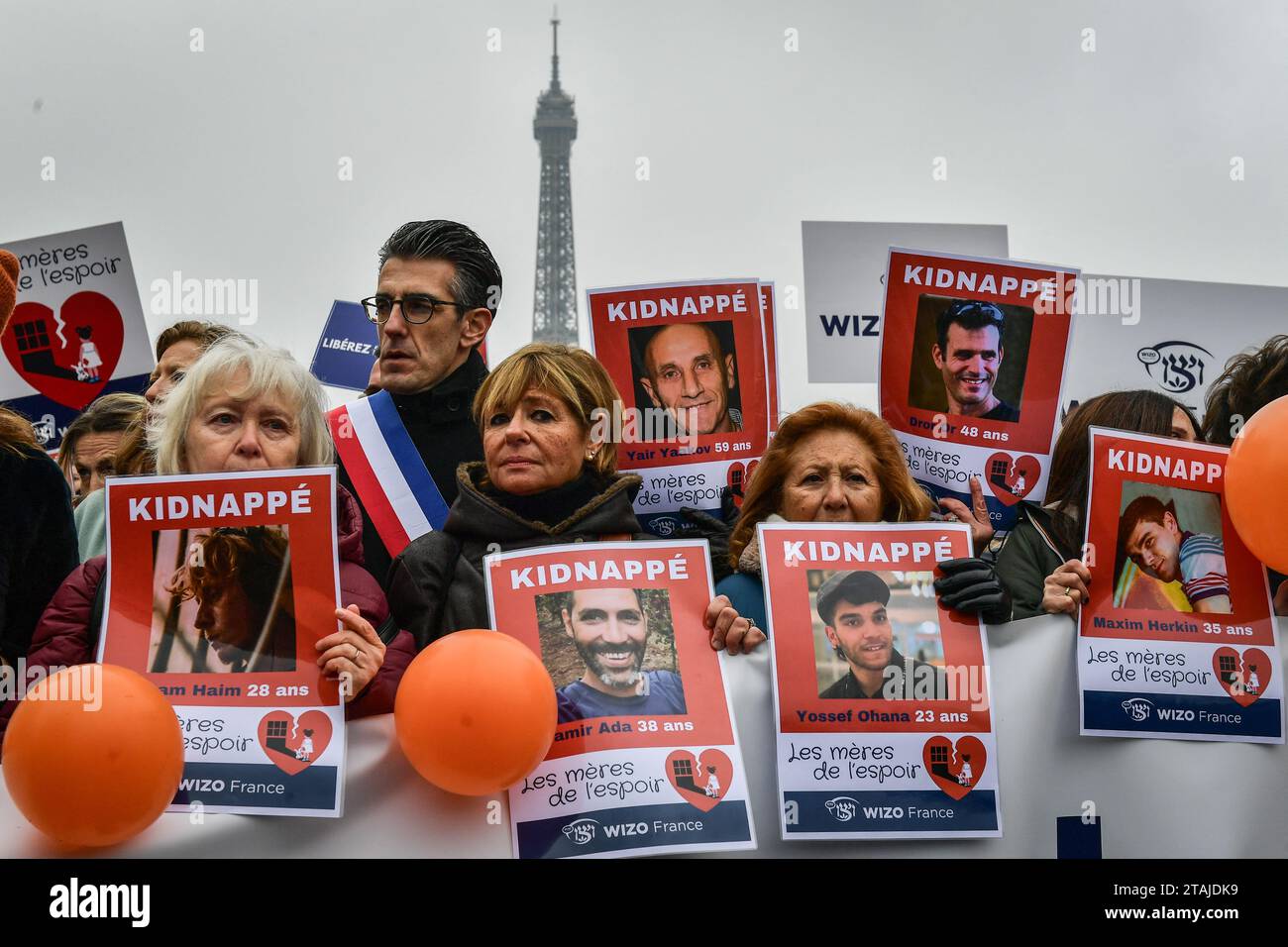 Paris, France. 01st Dec, 2023. Mayor of the 16th district of Paris ...