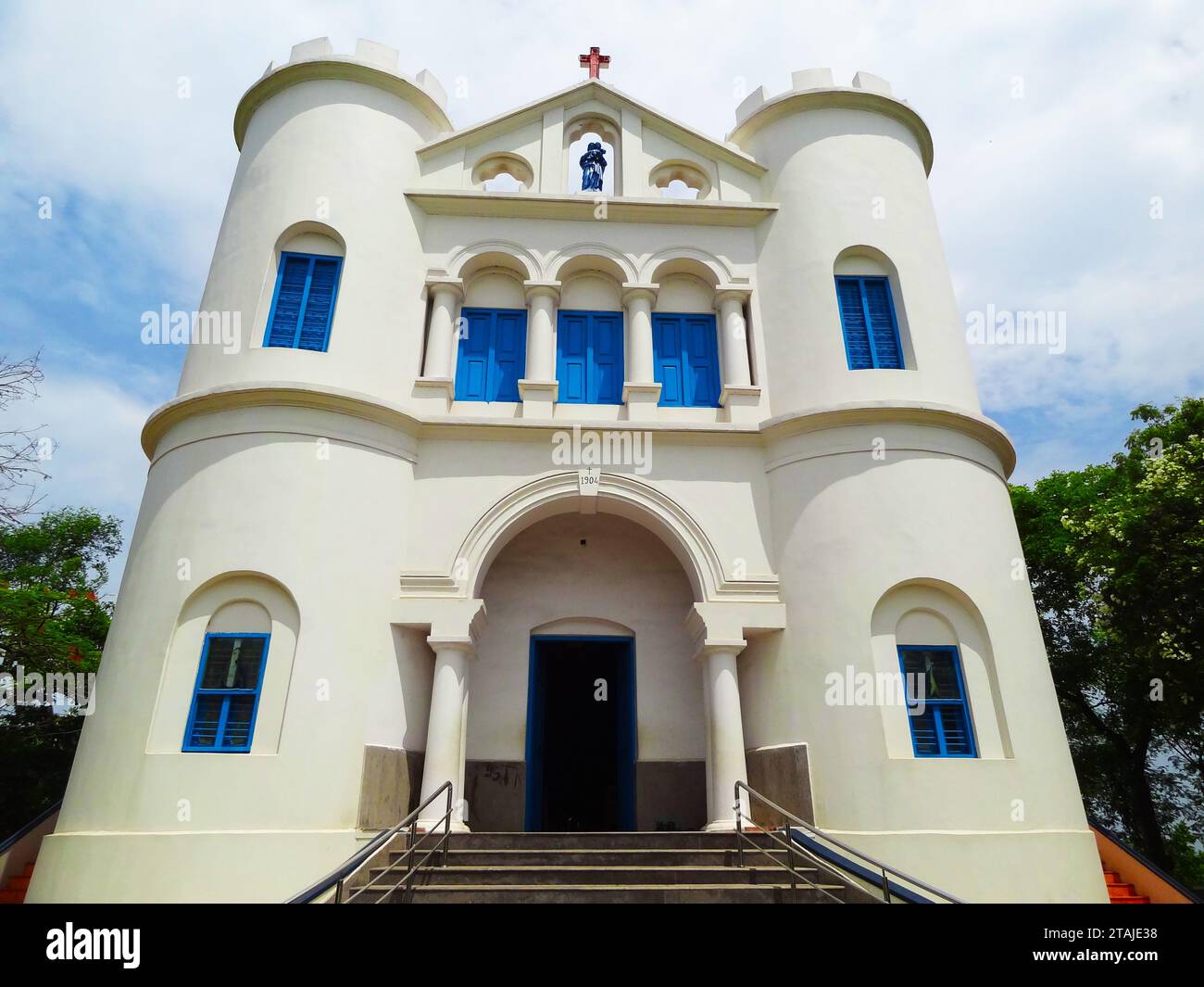 Explore a old simple church Stock Photo - Alamy