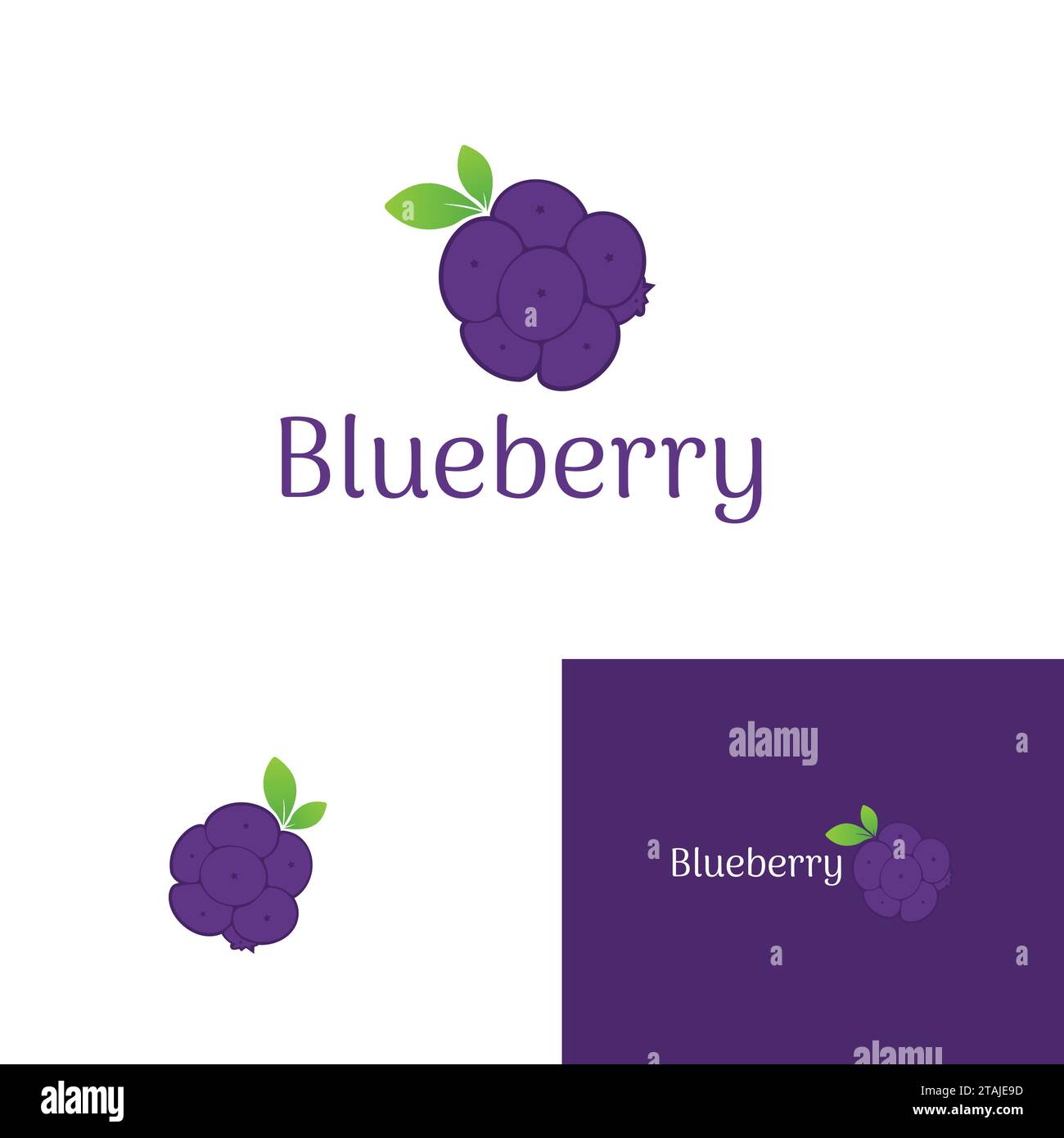 A vector blueberry logo template simple design Stock Vector Image & Art ...