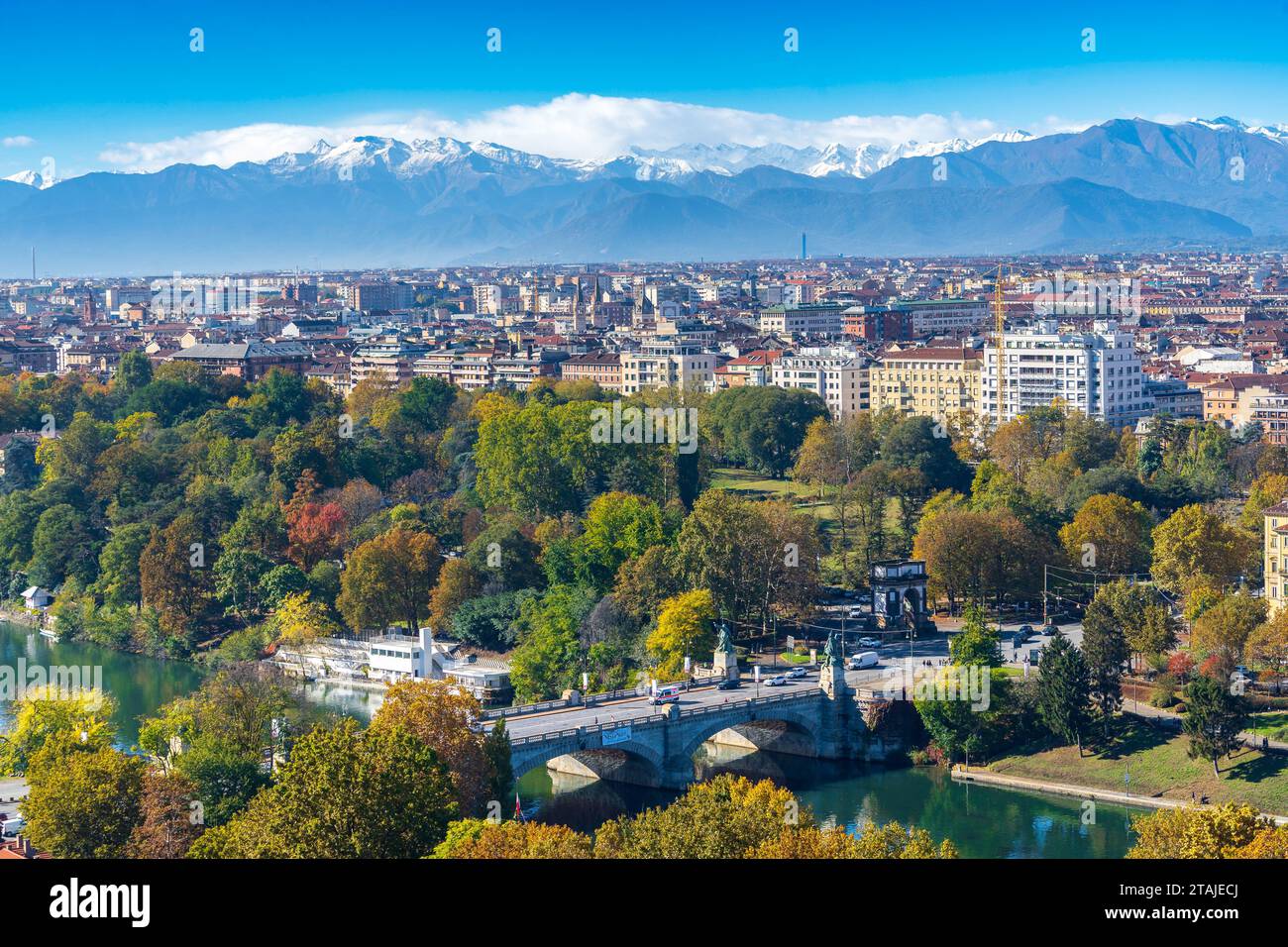 Aerial view of the city of Turin (Italy Stock Photo - Alamy