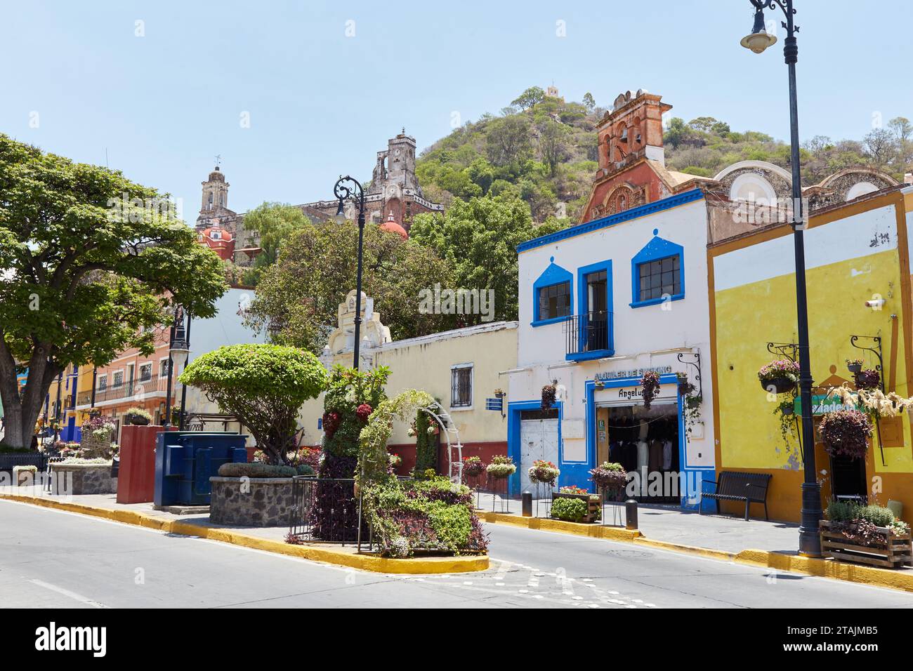 The Magic Town of Atlixco, the City of Flowers, located in Puebla state ...