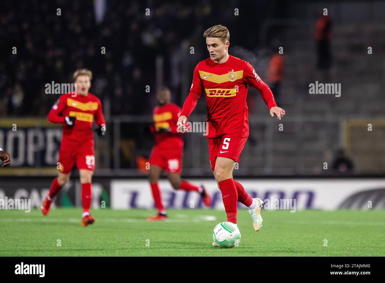 Farum, Denmark. 30th Nov, 2023. Martin Frese (5) of FC Nordsjaelland ...