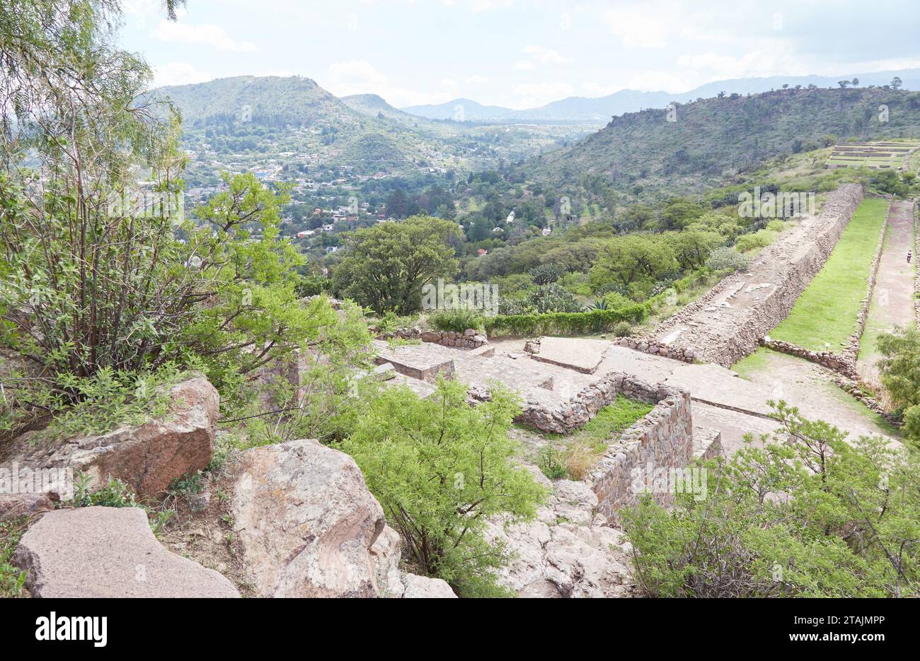 The former Aztec spa, garden and royal palace of Texcotzingo, located ...
