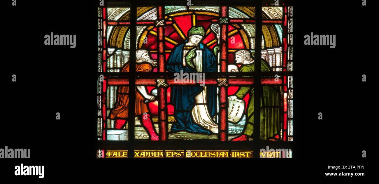 Bishop Alexander repairs the norman cathedral at Lincoln, England, in ...