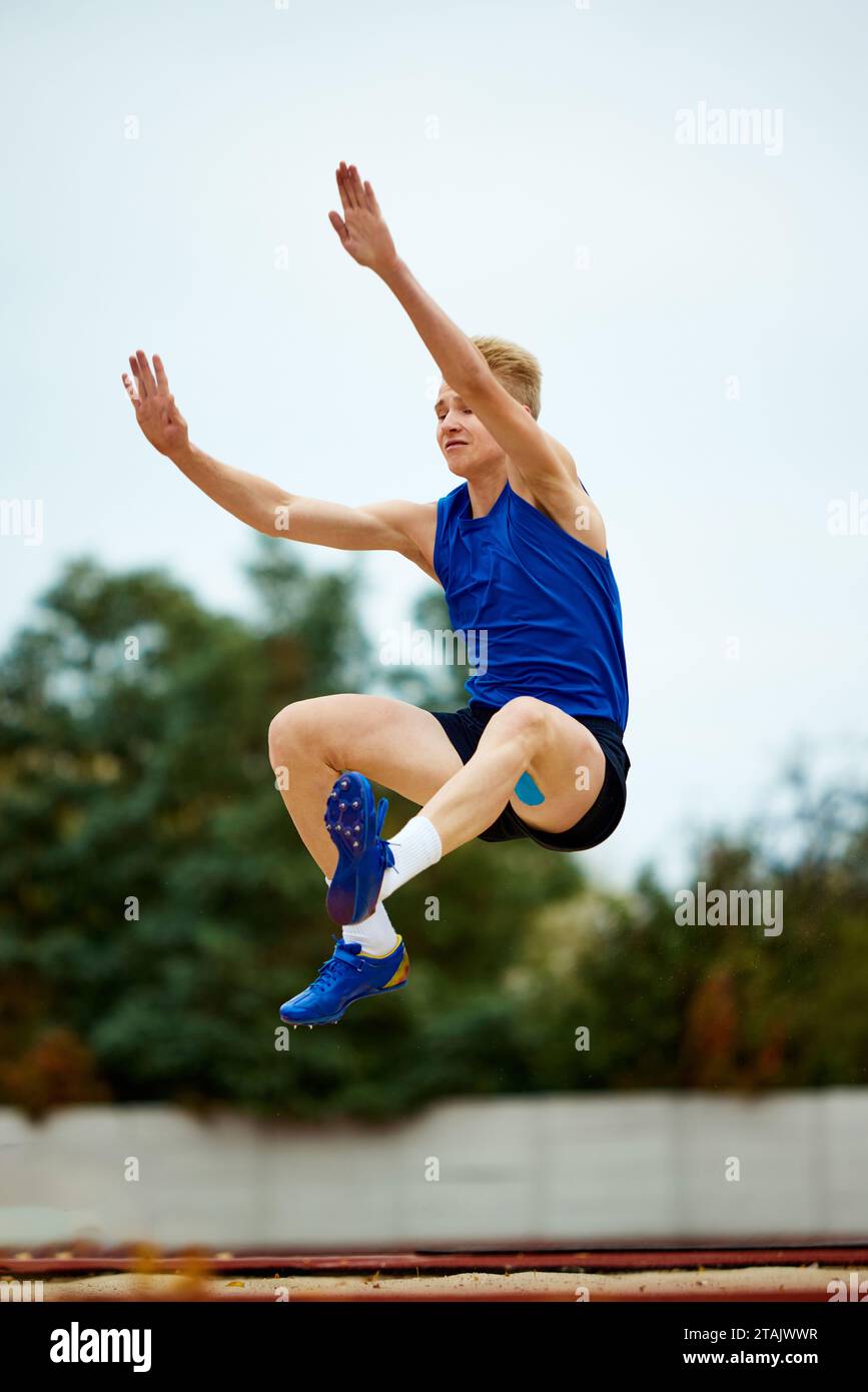 Long jump technique hi-res stock photography and images - Alamy
