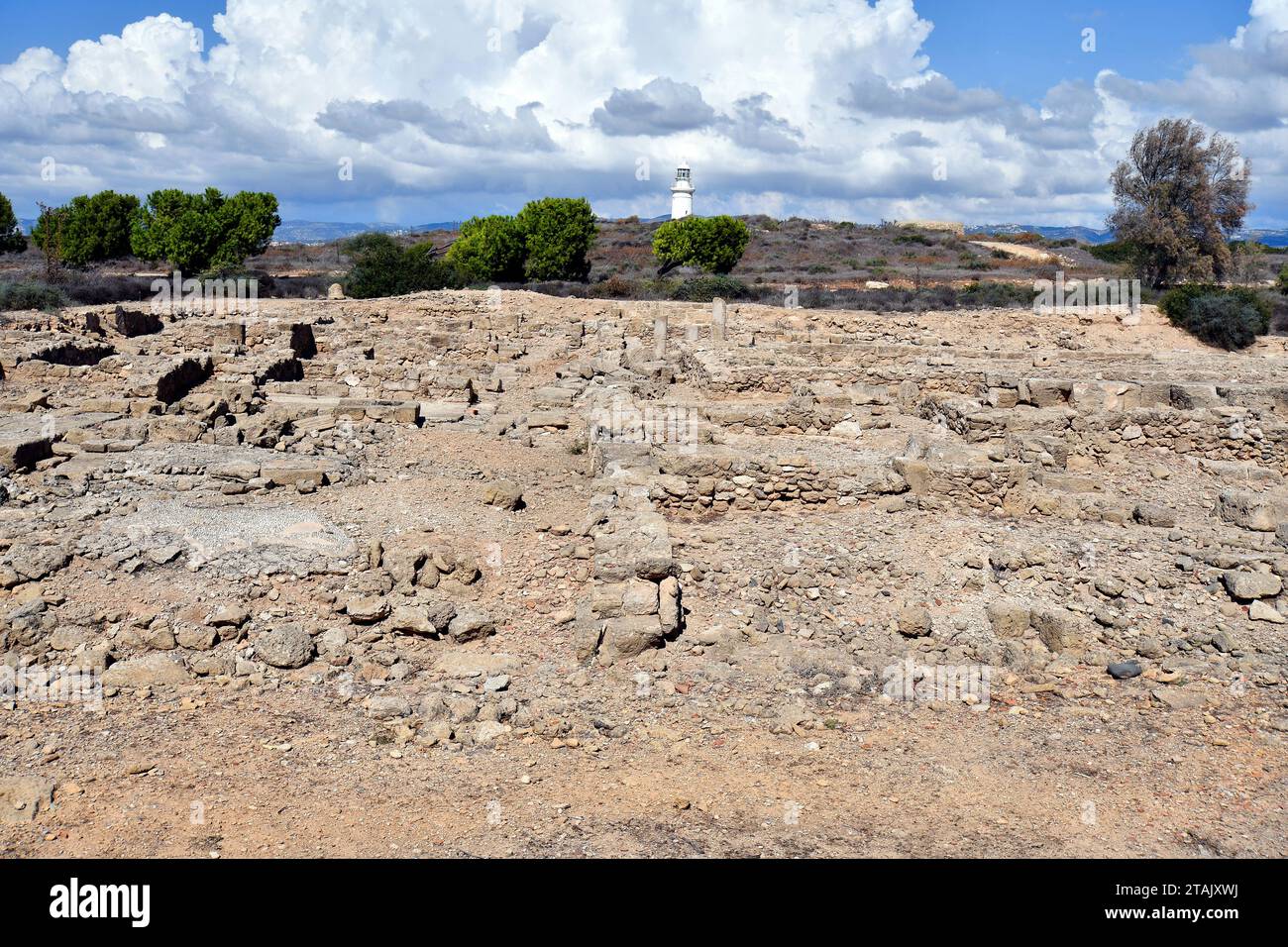 Paphos, Cyprus - October 02, 2023: Archaeological Park of Kato Paphos ...