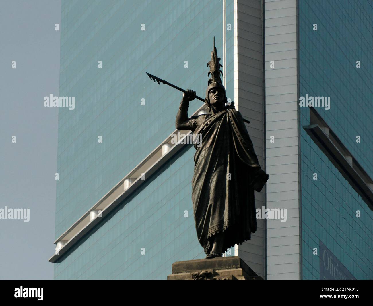 Statue Of Peace At The Memorial Hall Modern buildings of ciudad de ...
