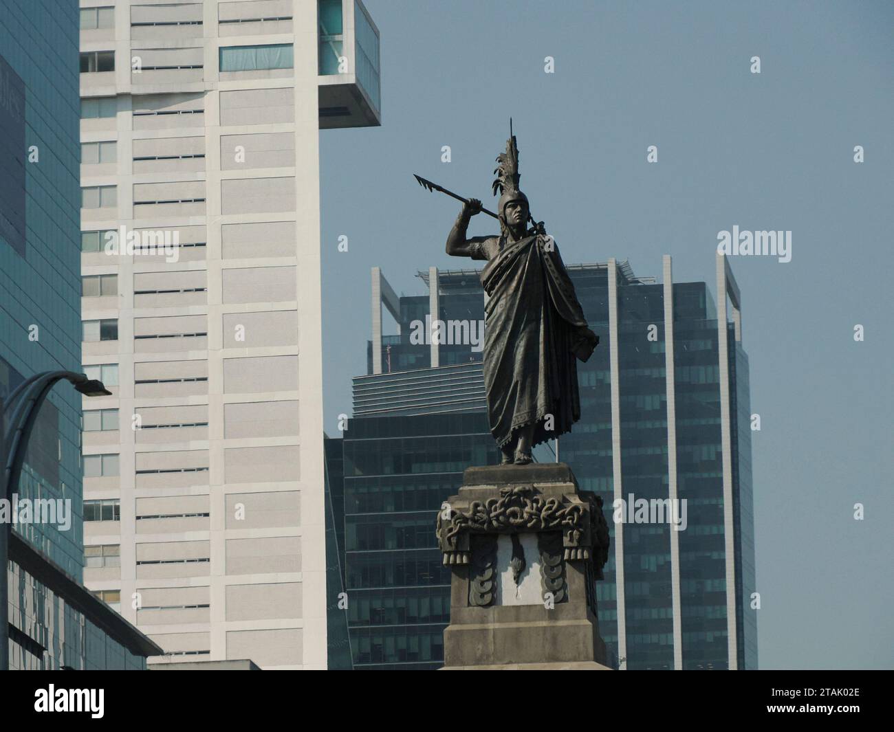 Statue Of Peace At The Memorial Hall Modern buildings of ciudad de ...