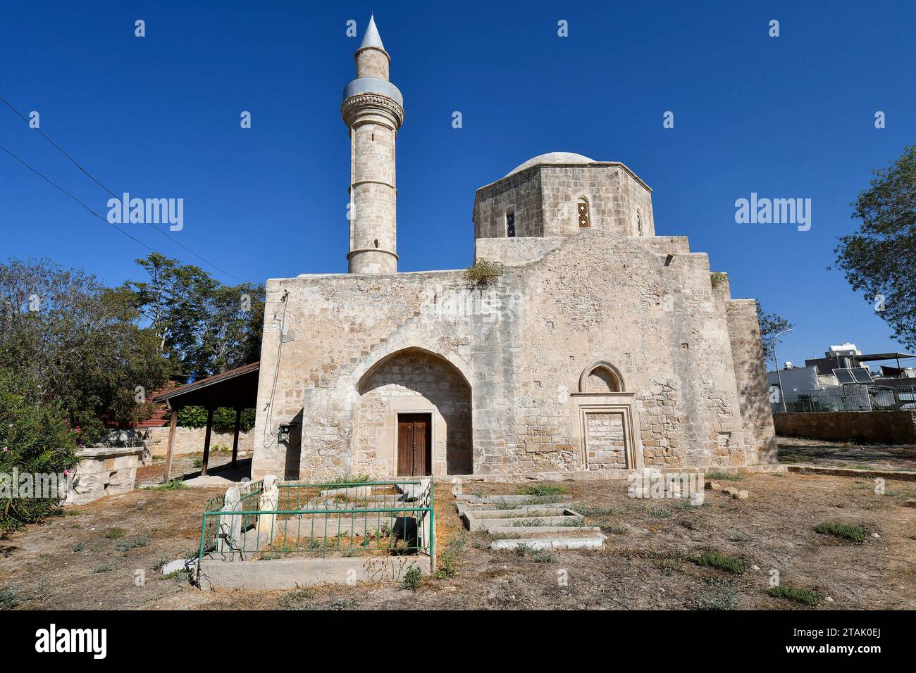 Cyprus, Agia Sophia Mosque in old town of Paphos aka Pafos - city was ...