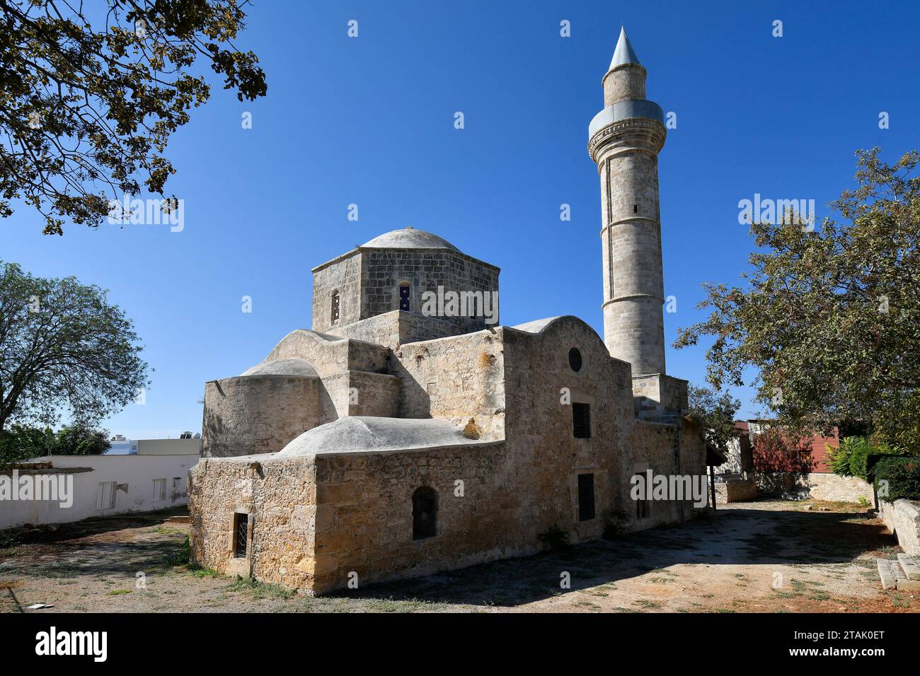 Cyprus, Agia Sophia Mosque in old town of Paphos aka Pafos - city was ...