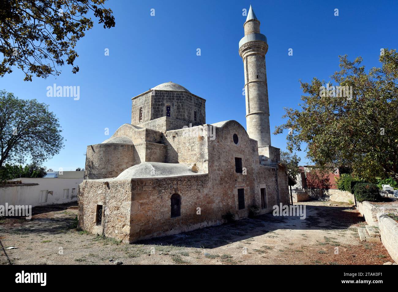 Cyprus, Agia Sophia Mosque in old town of Paphos aka Pafos - city was ...