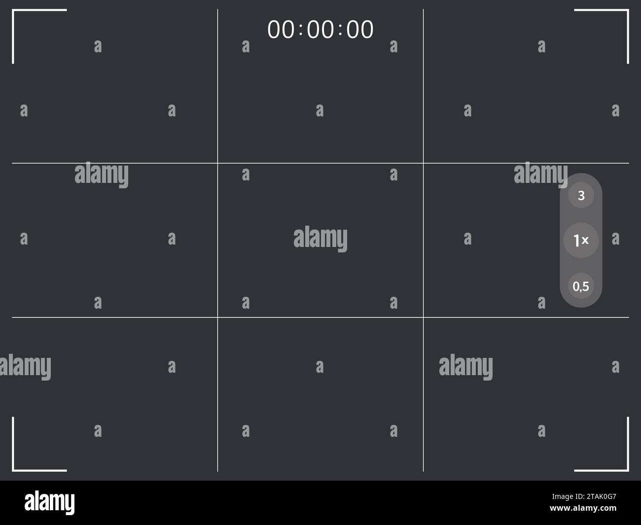 Phone camera horizontal viewfinder frame. Photo shoot of mobile app ...