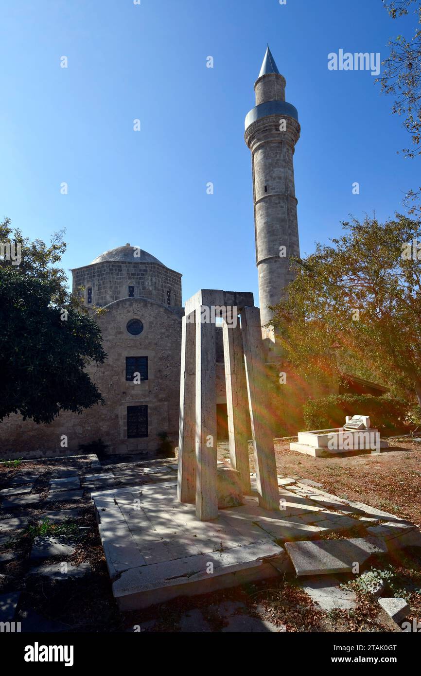 Cyprus, Agia Sophia Mosque in old town of Paphos aka Pafos - city was ...