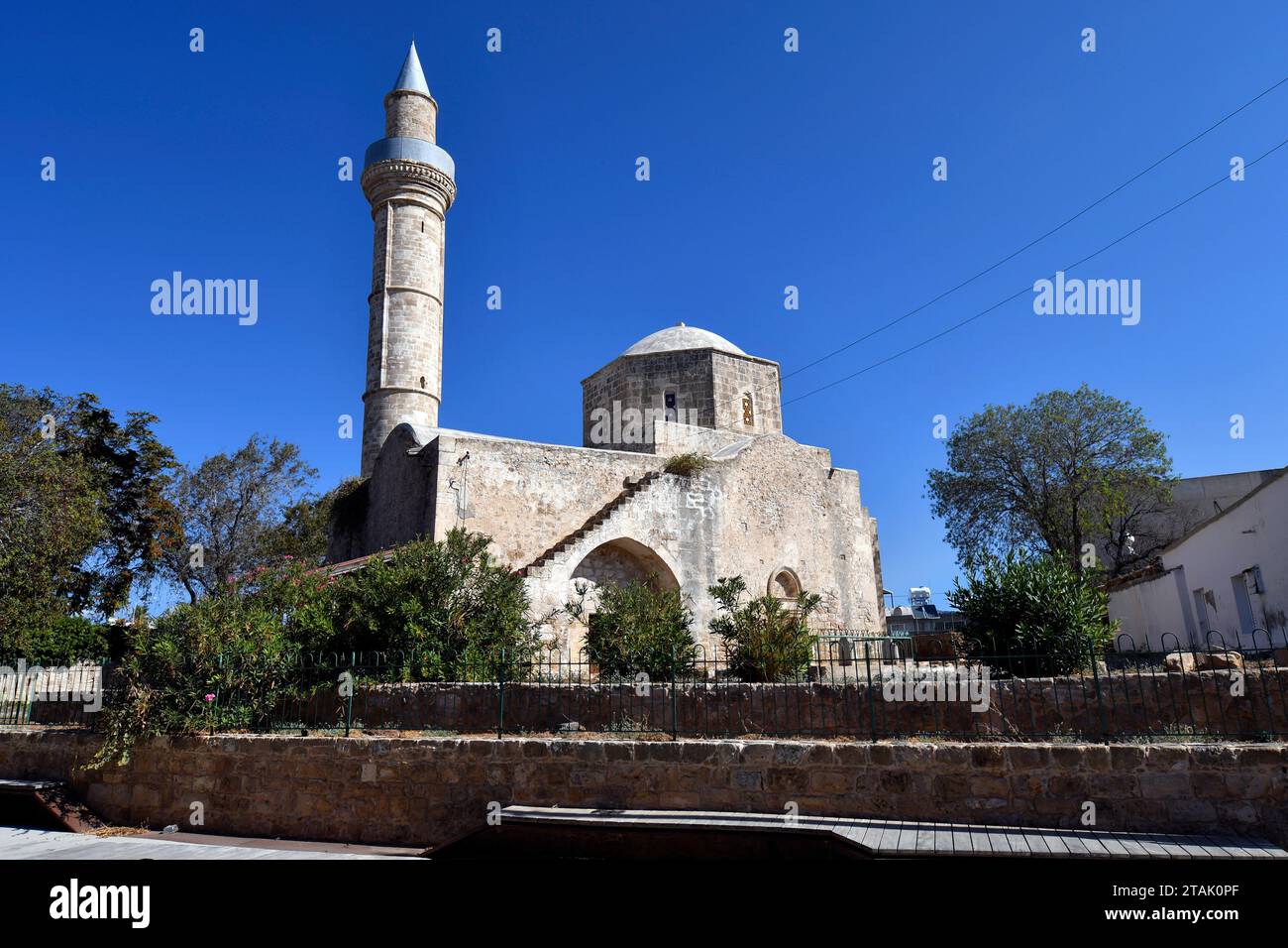 Cyprus, Agia Sophia Mosque in old town of Paphos aka Pafos - city was ...