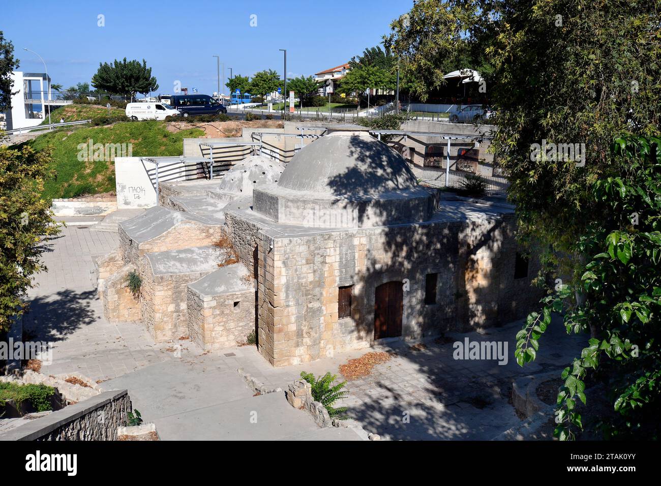 Paphos, Cyprus - October 02, 2023: the old turkish hammam in old town ...