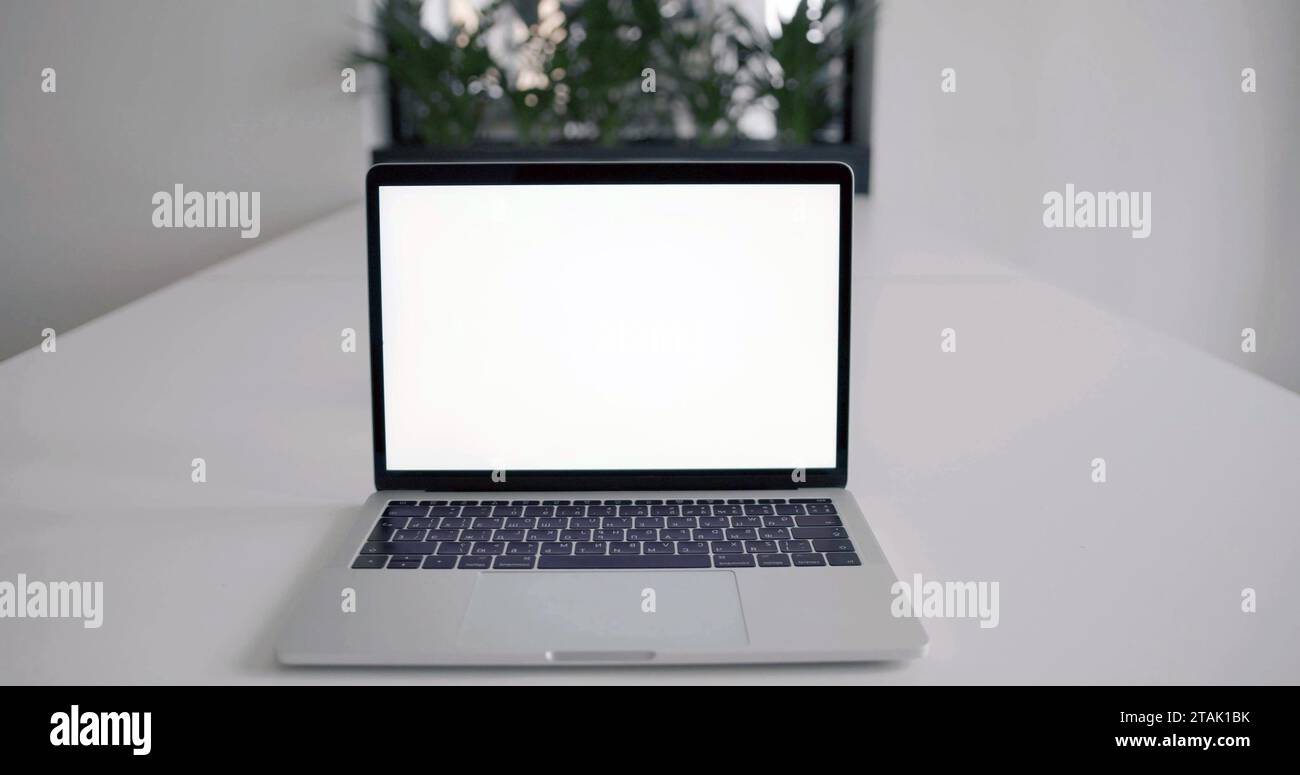Empty screen laptop mockup template for banners and other design purposes, laptop with an empty ...