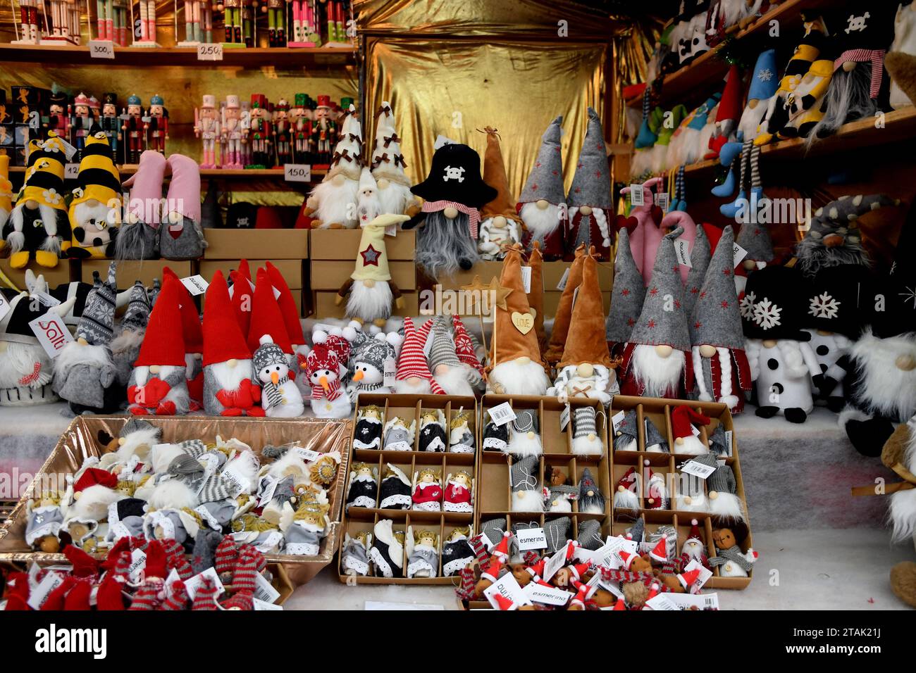 Copenhagen, Denmark /01 December2023/.Visitors at christmas market in ...