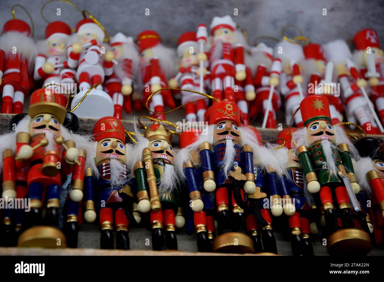 Copenhagen, Denmark /01 December2023/.Visitors at christmas market in ...