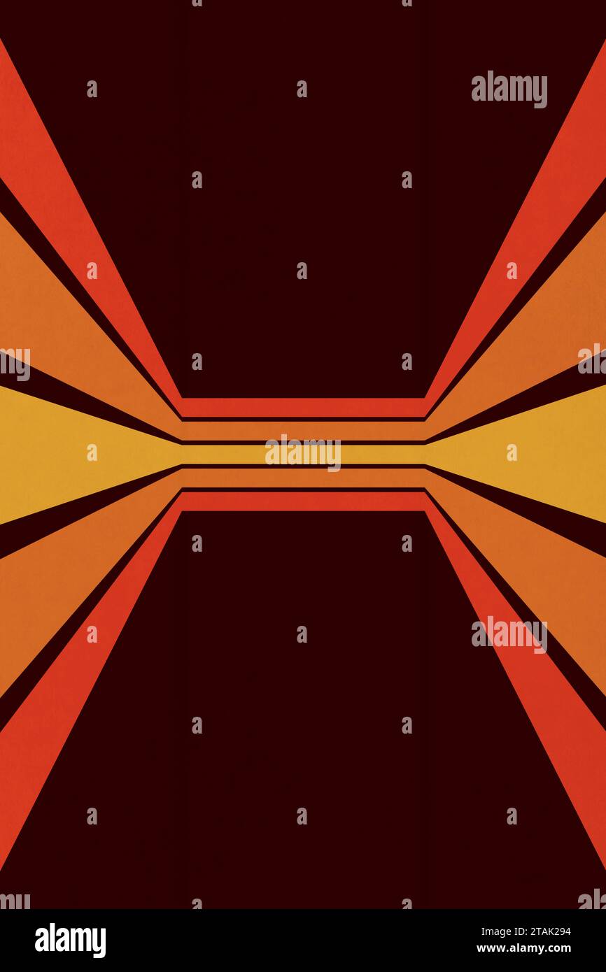 Retro style gradient perspective strips background wallpaper Stock ...