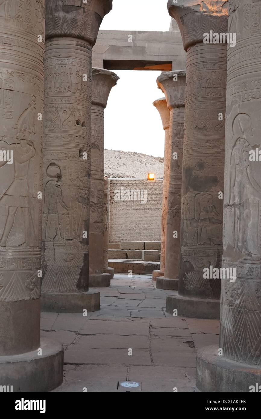 ancient columns from egypt history culture Stock Photo - Alamy