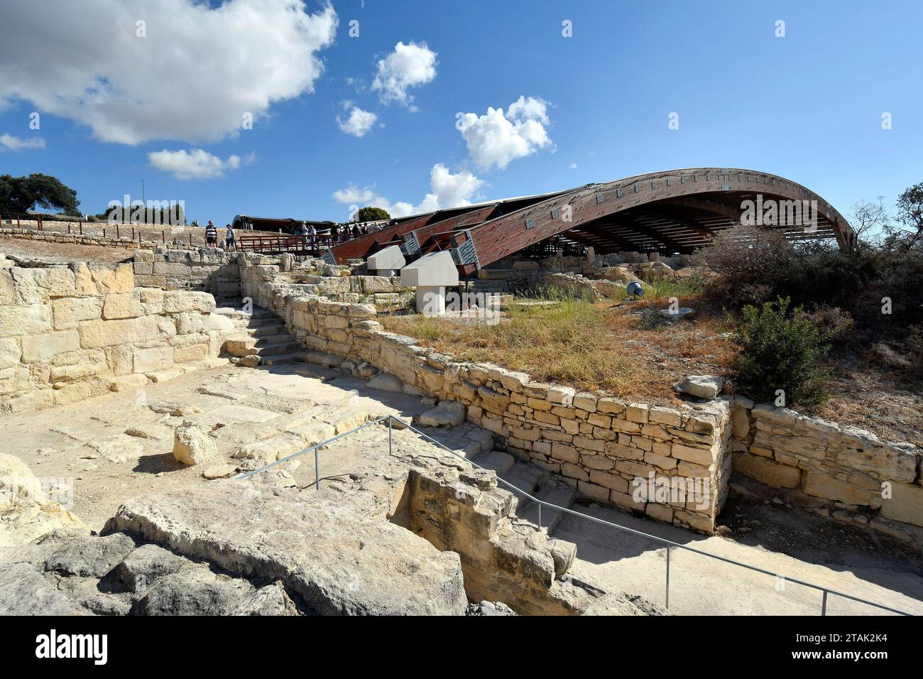 Episkopi,Cyprus - September 30, 2023: Group of tourists visits the ...