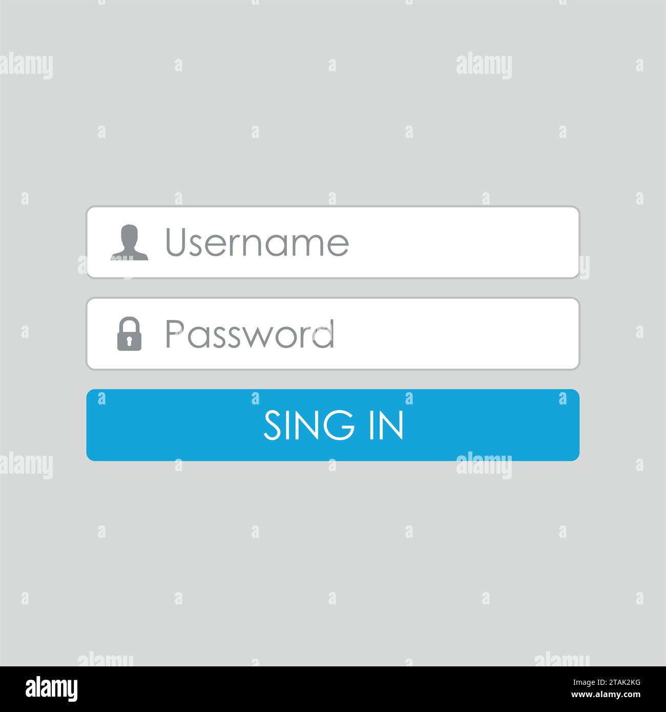 Login User Interface Sign In Web Element Template Window For Website