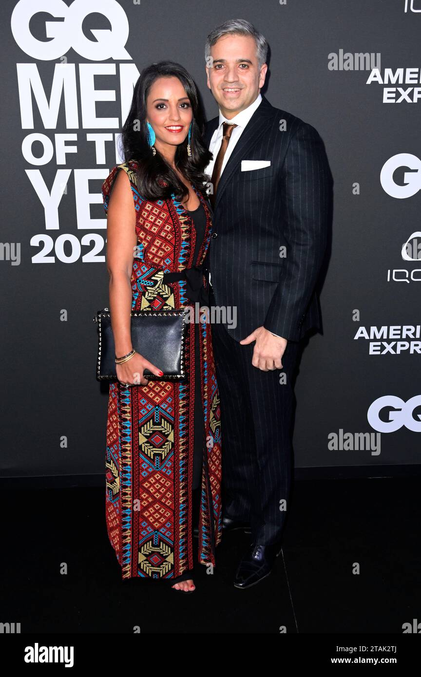 Sawsan Chebli mit Ehemann Nizar Maarouf bei der 25. Verleihung der GQ ...