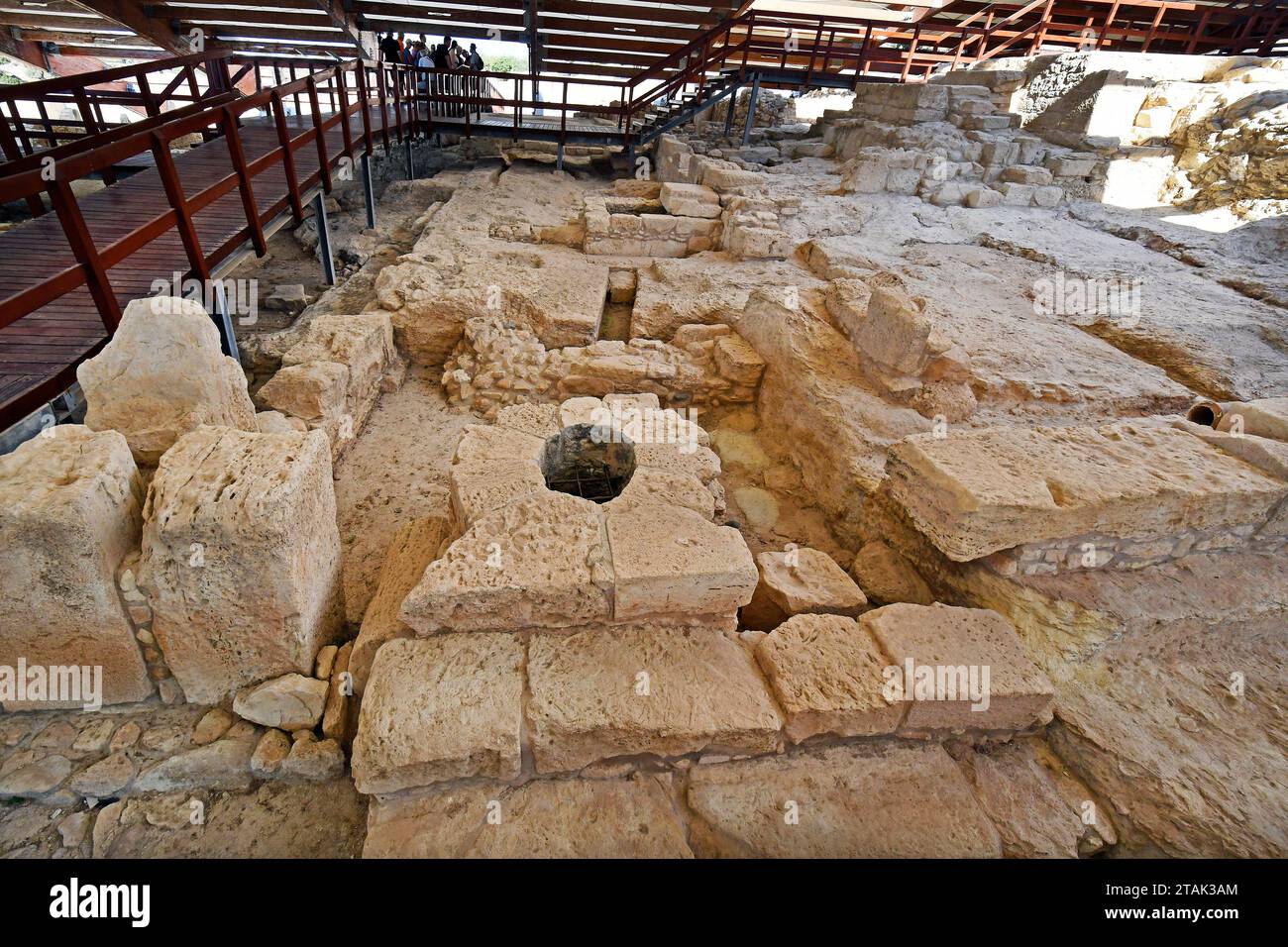 Episkopi,Cyprus - September 30, 2023: Group of tourists visits the ...
