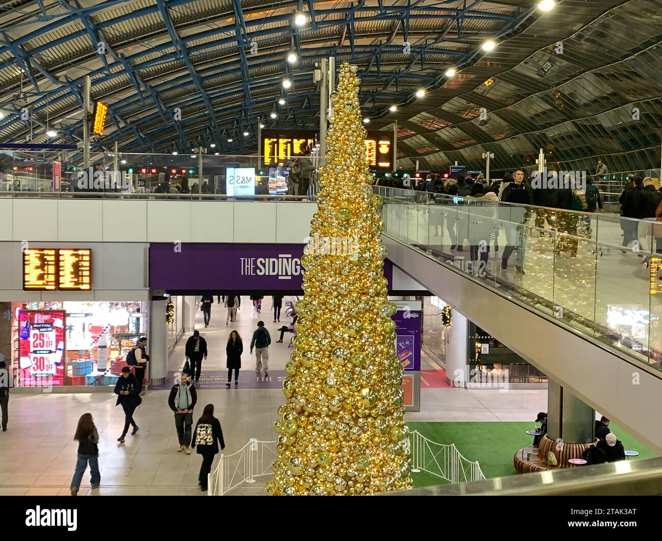 London, UK. 21st November, 2023. A pretty sparkly Christmas tree at ...